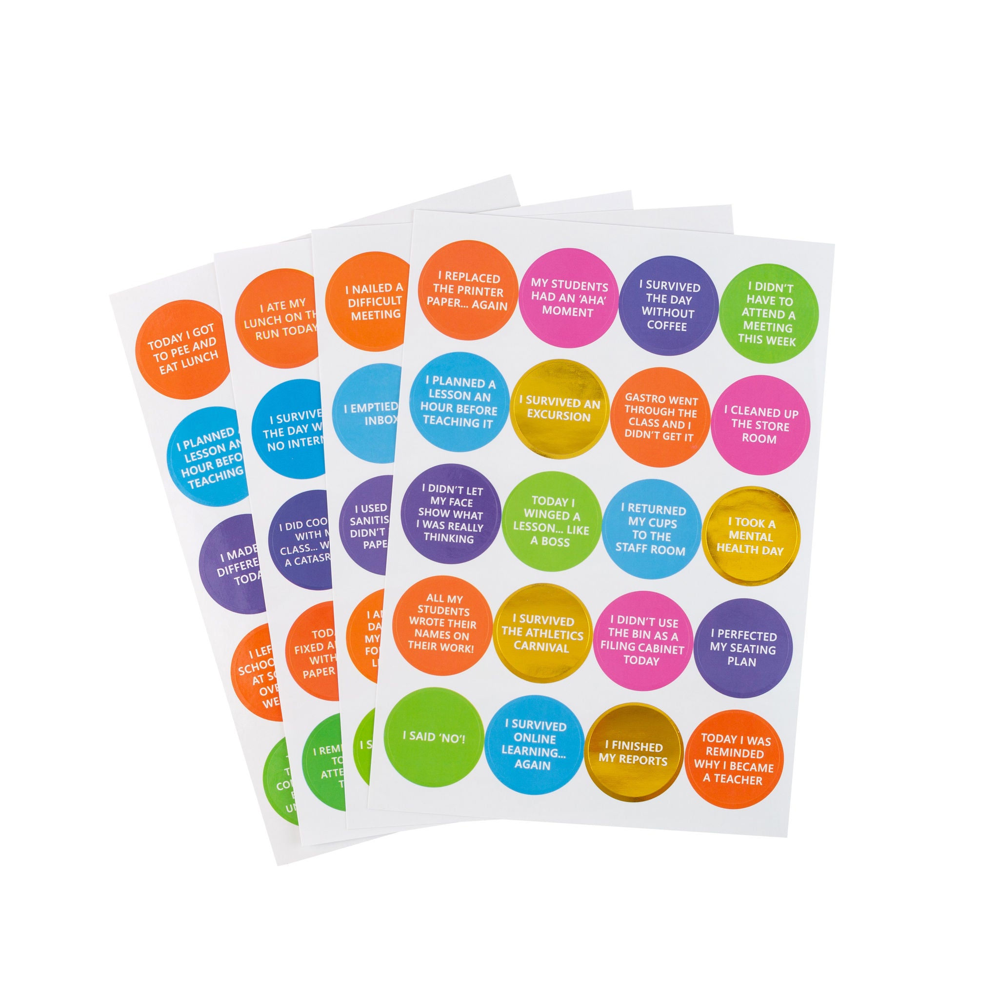 Colorful Merit Stickers for Teachers & Kids